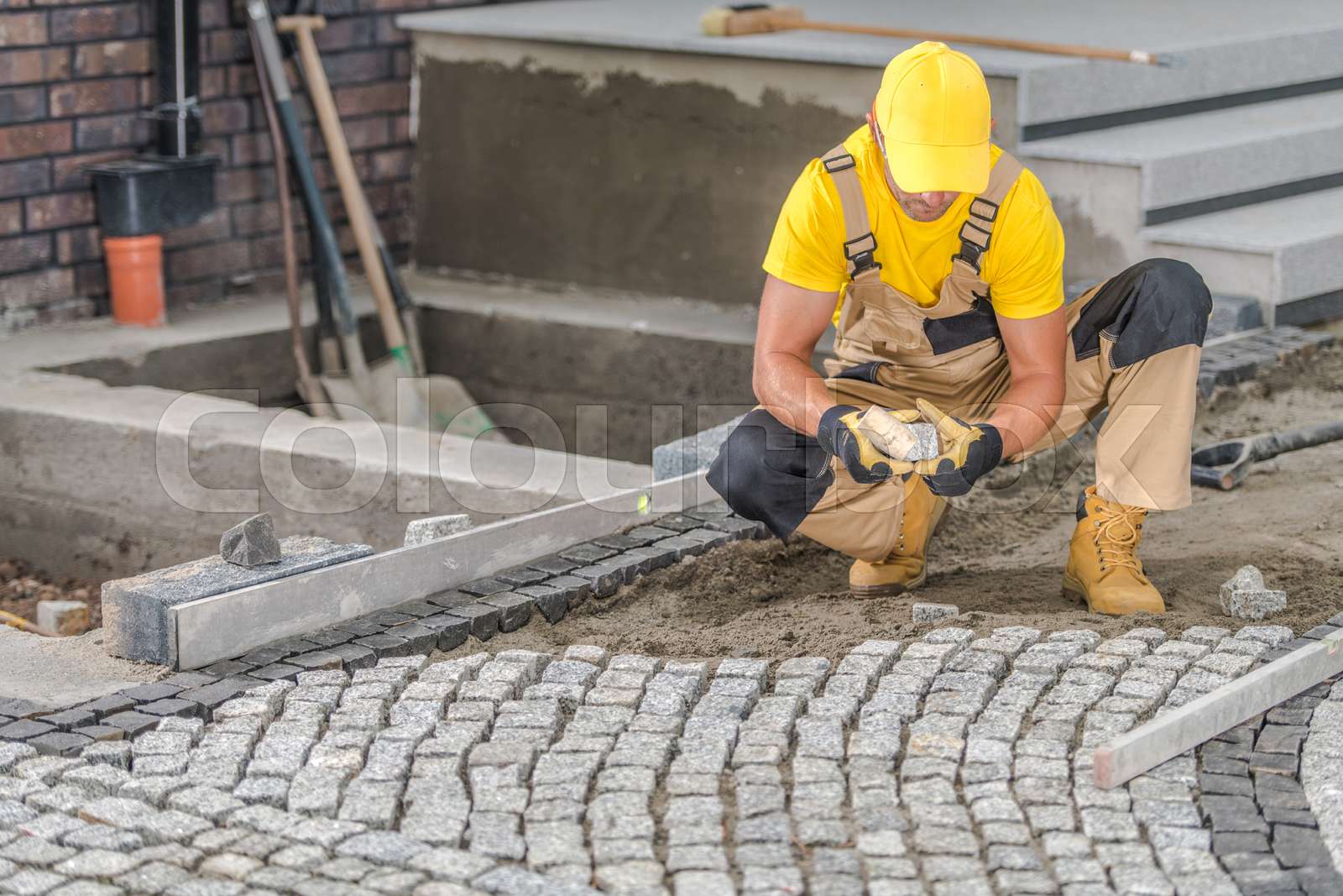 Front Yard Construction Works | Stock image | Colourbox