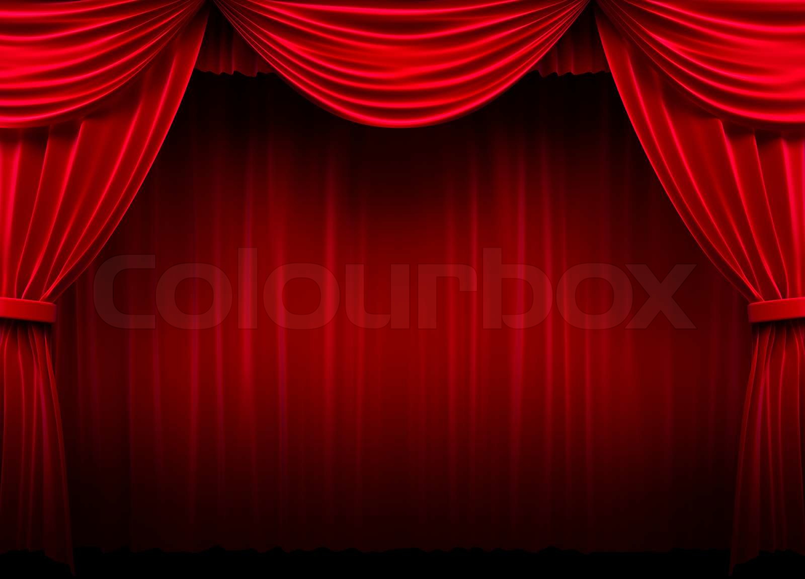 Roter Vorhang | Stock Bild | Colourbox