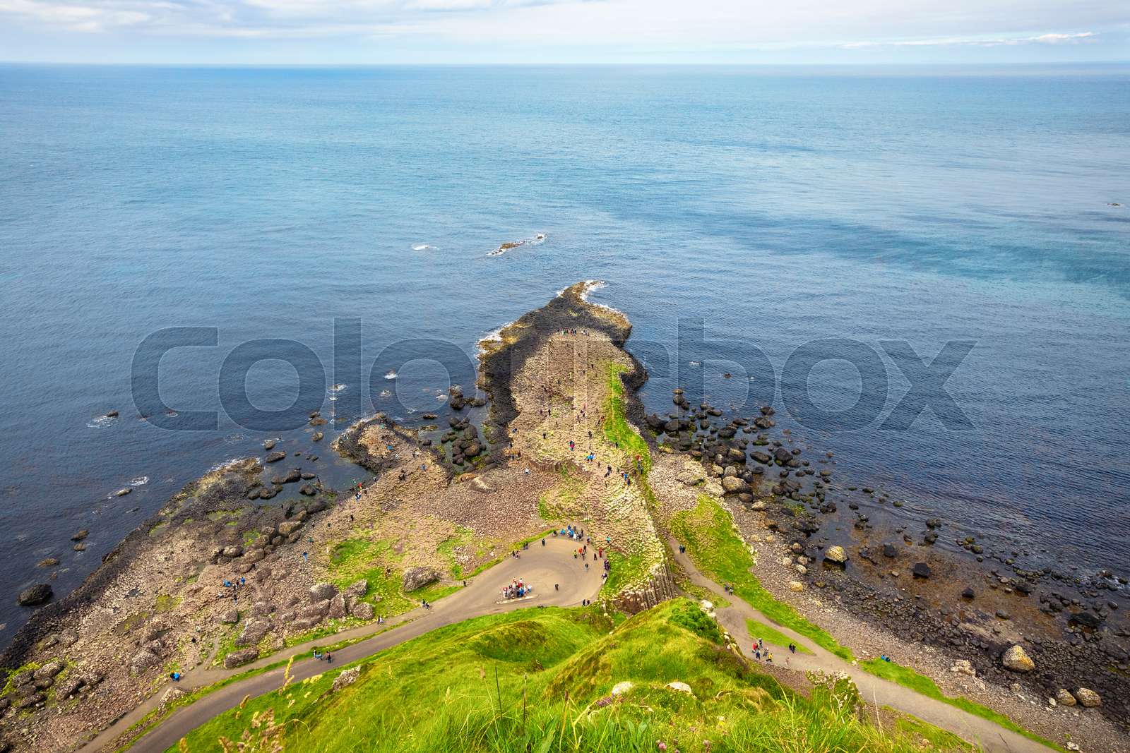 rocks formation Giants Causeway, County Antrim, Northern Ireland, UK ...