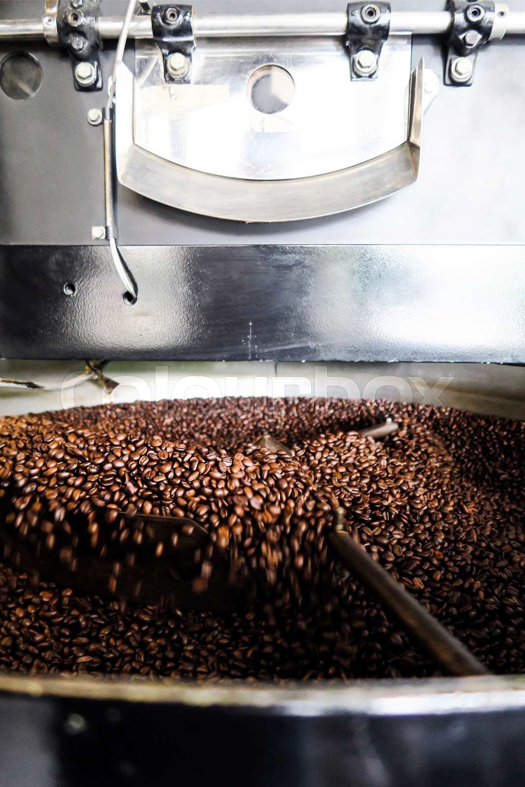 Roasting process of coffee | Stock image | Colourbox