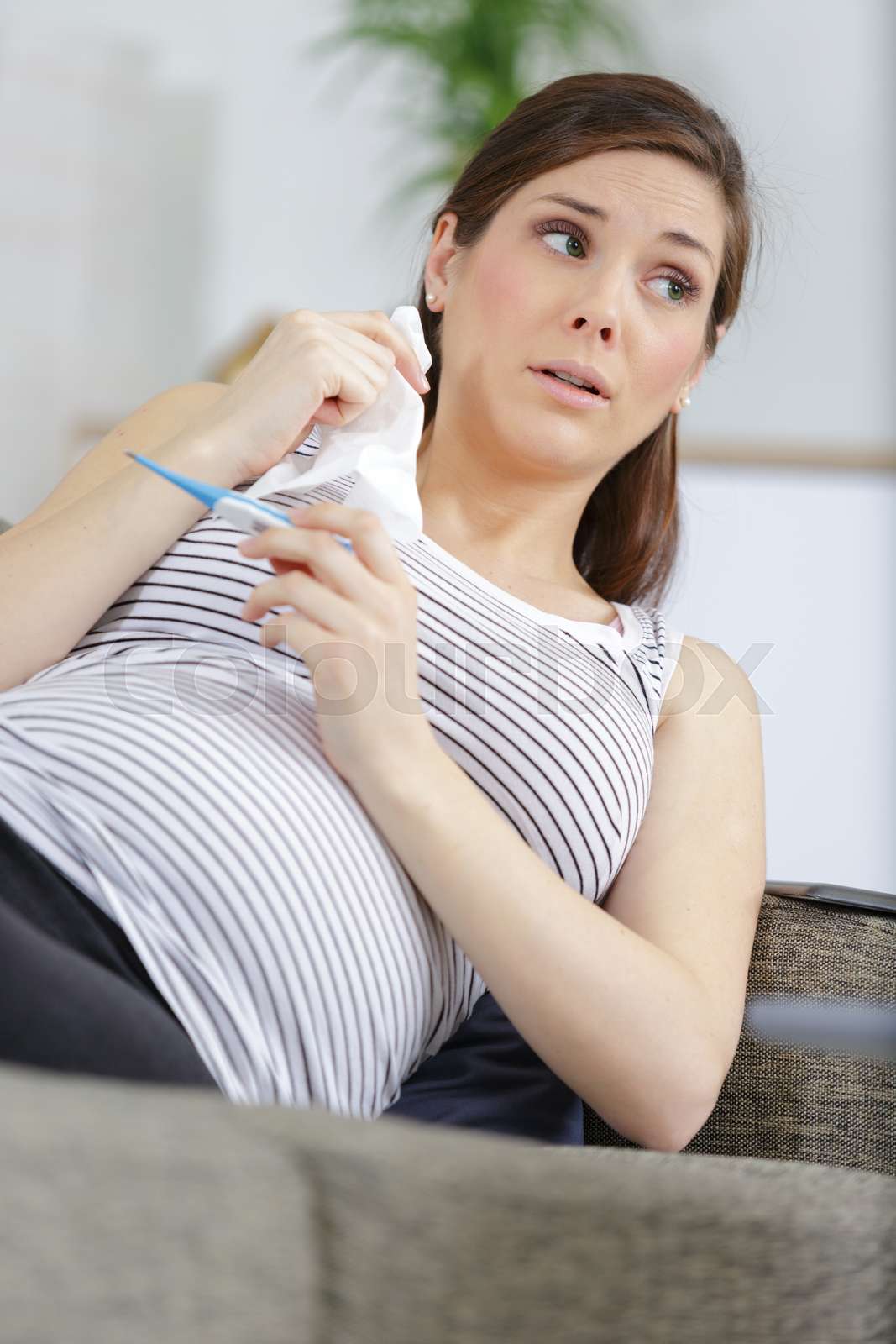 weiblich, im, schmerzen | Stock Bild | Colourbox