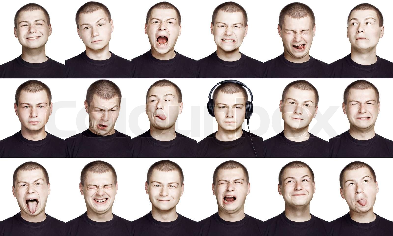Emotion face of a man - fine-art portrait | Stock image | Colourbox