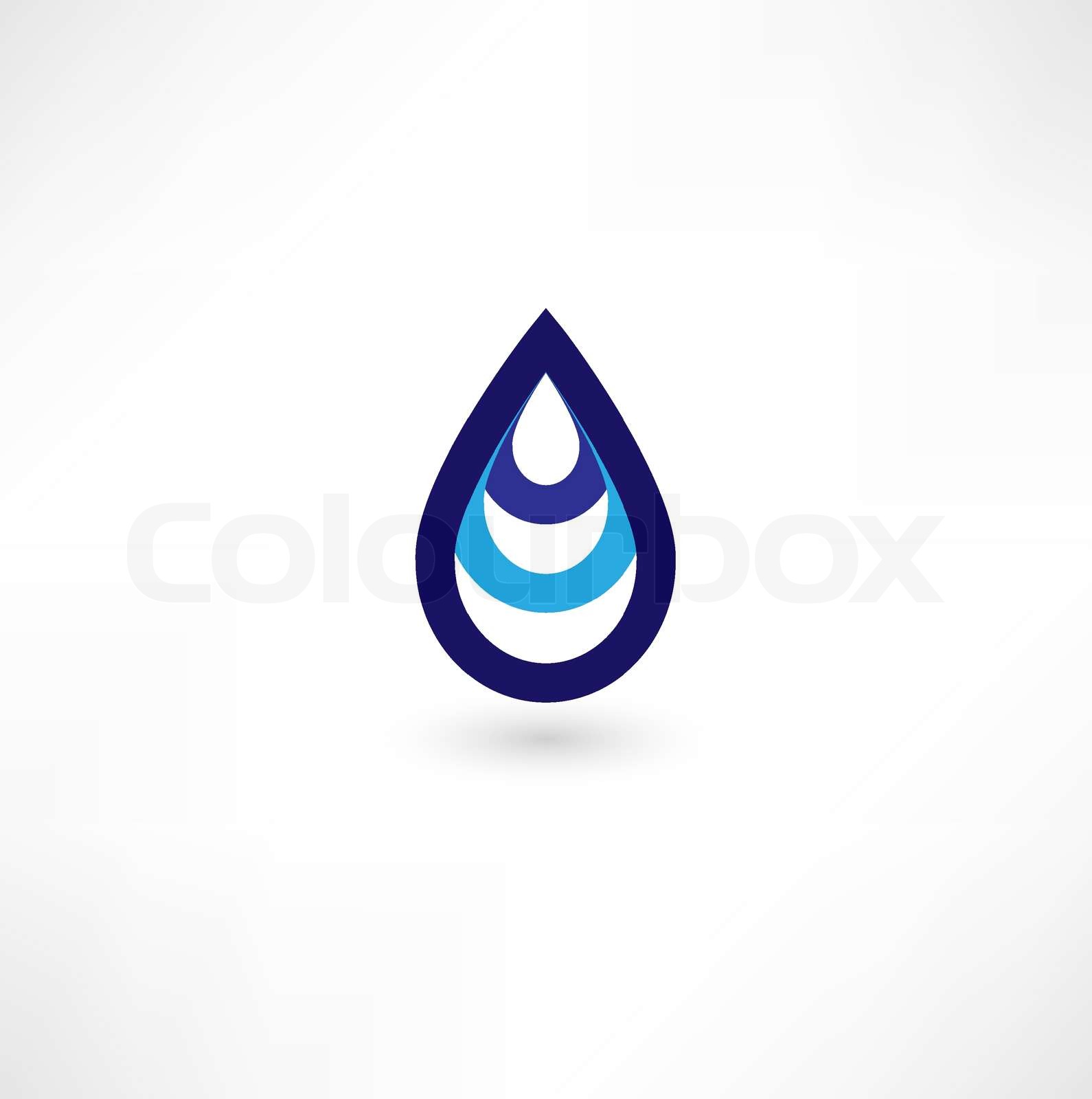Vand Drop Symbol | Stock vektor | Colourbox