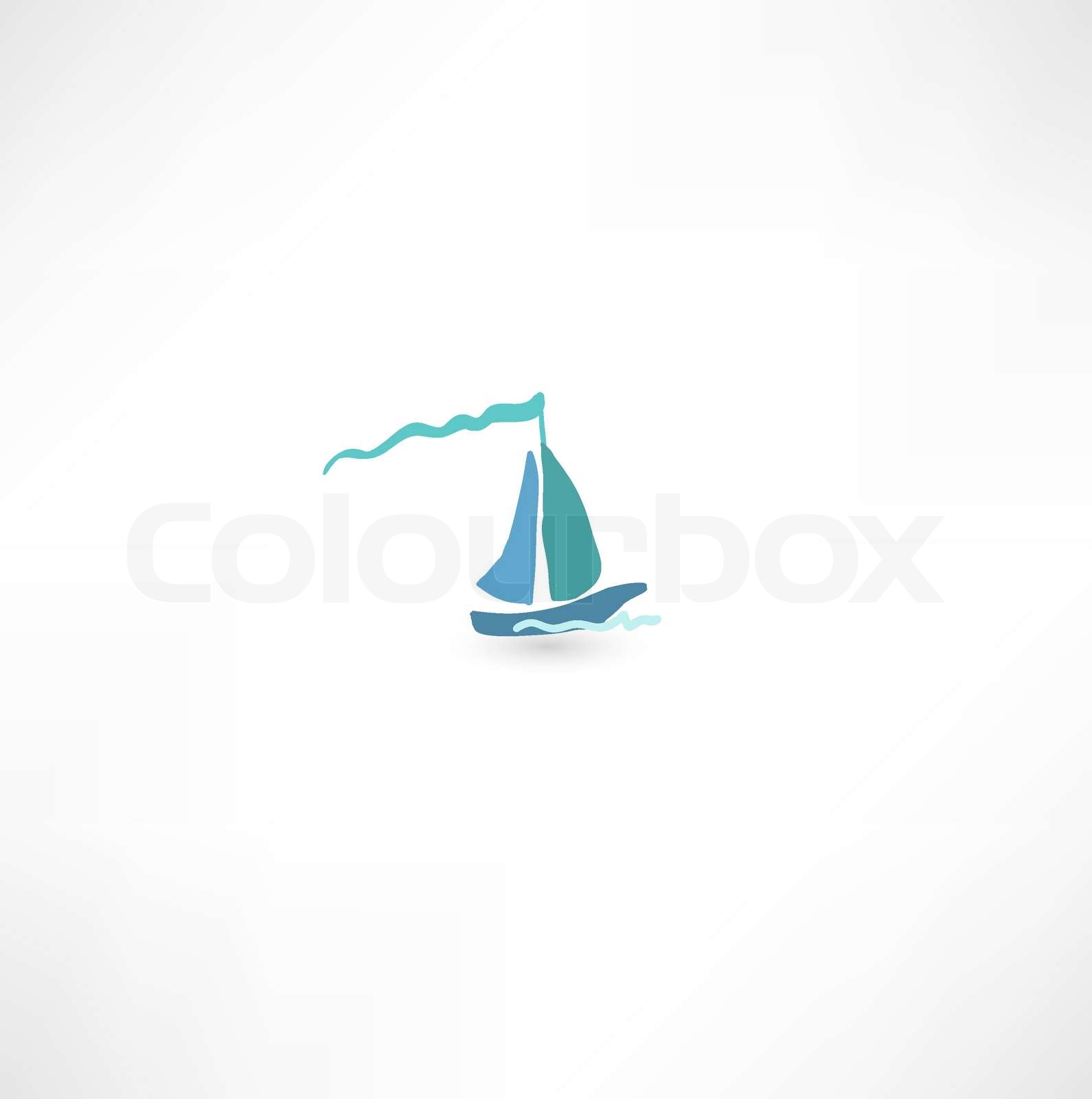 Segelboot | Stock-Vektor | Colourbox