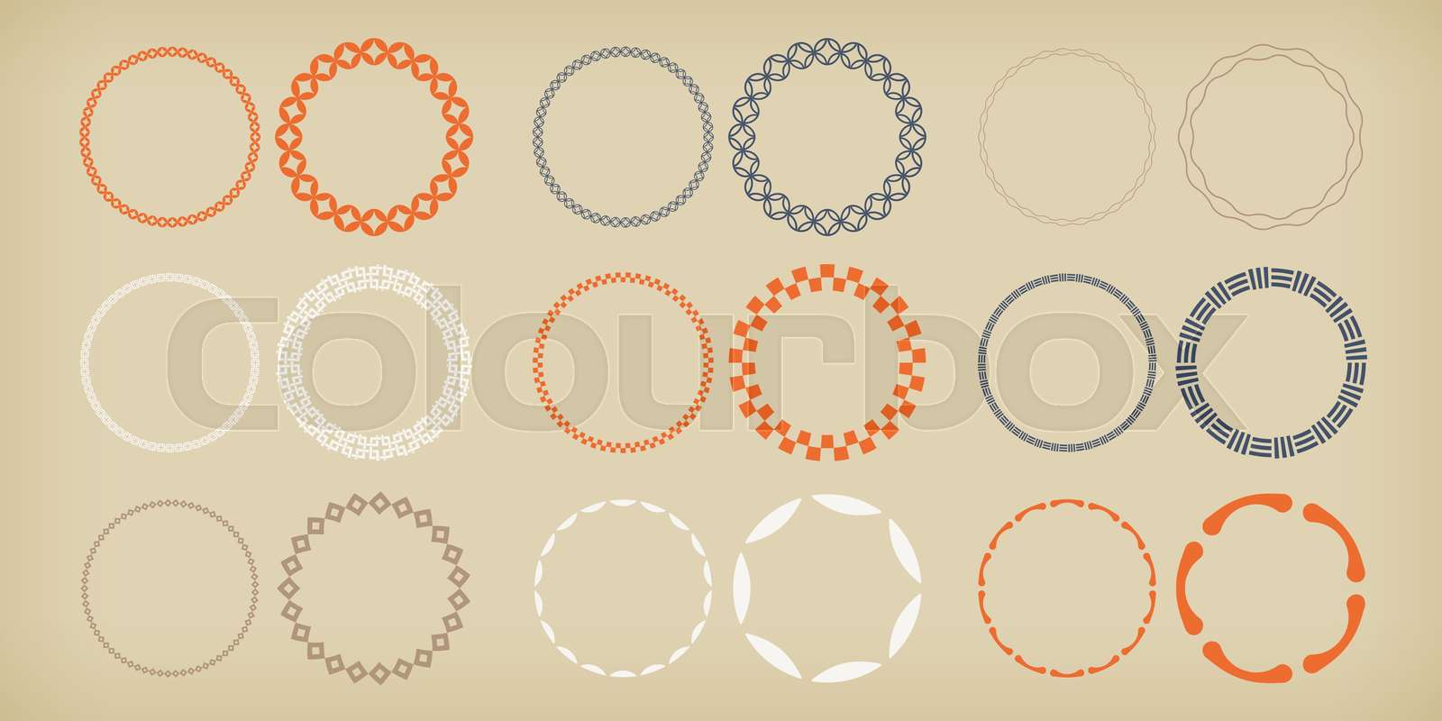 A retro design small label set. | Stock vector | Colourbox