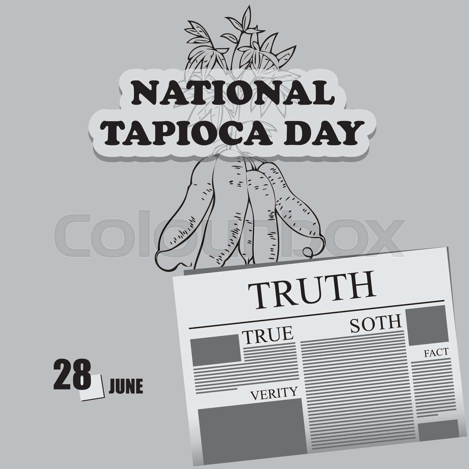National Tapioca Day | Stock vector | Colourbox
