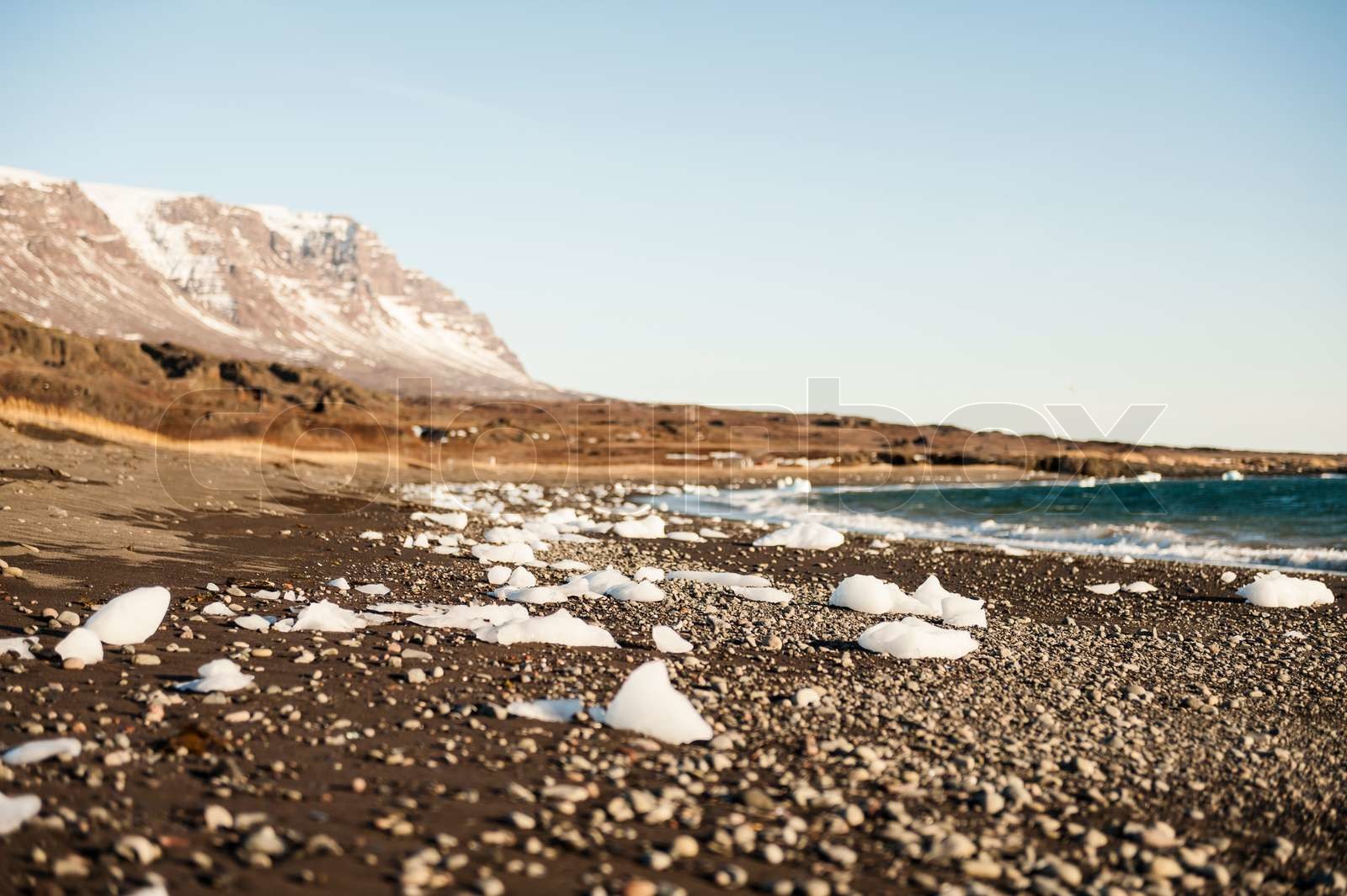 Ice on beach | Stock image | Colourbox