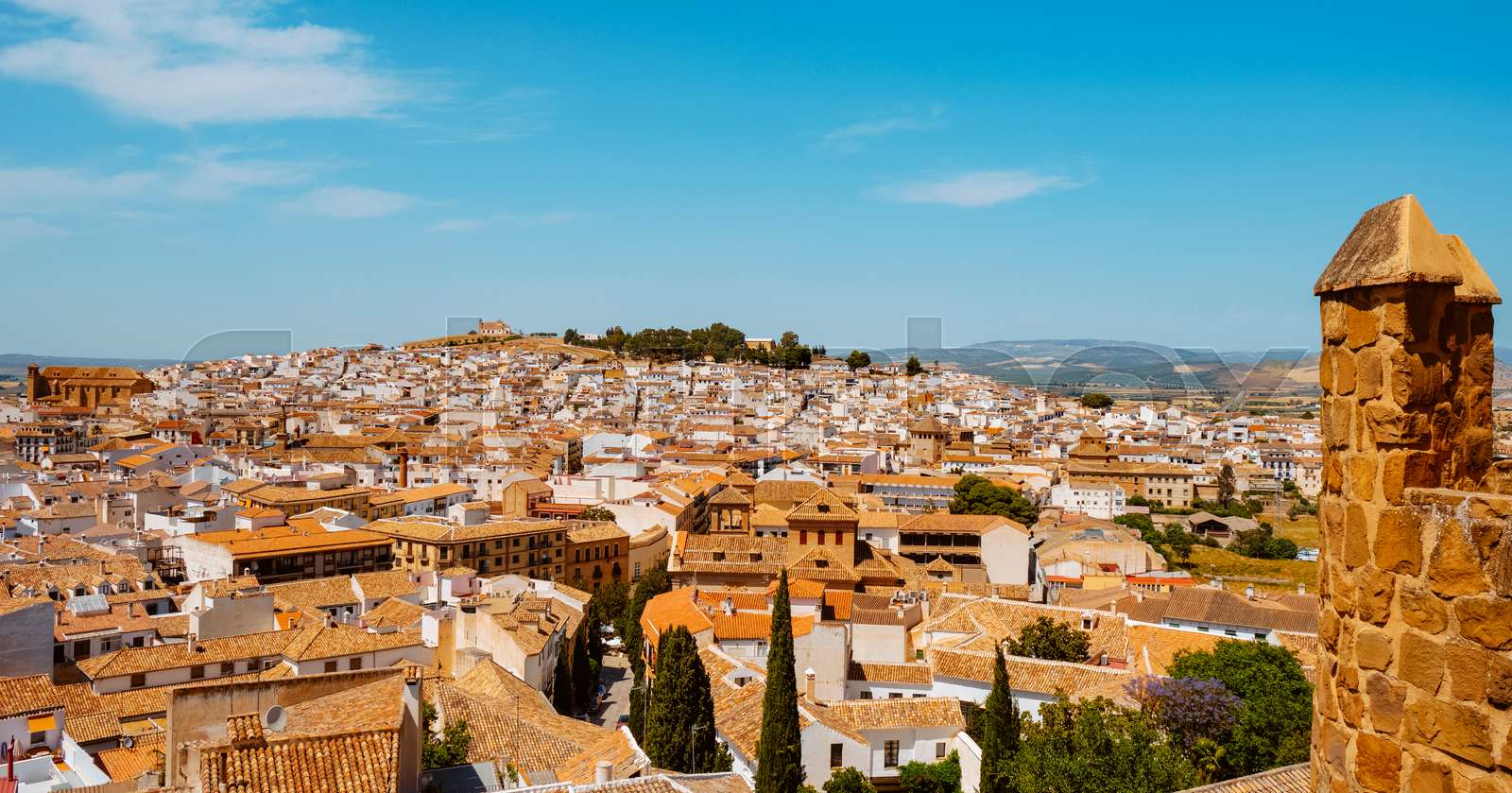 panoramic view over Antequera, Spain | Stock image | Colourbox