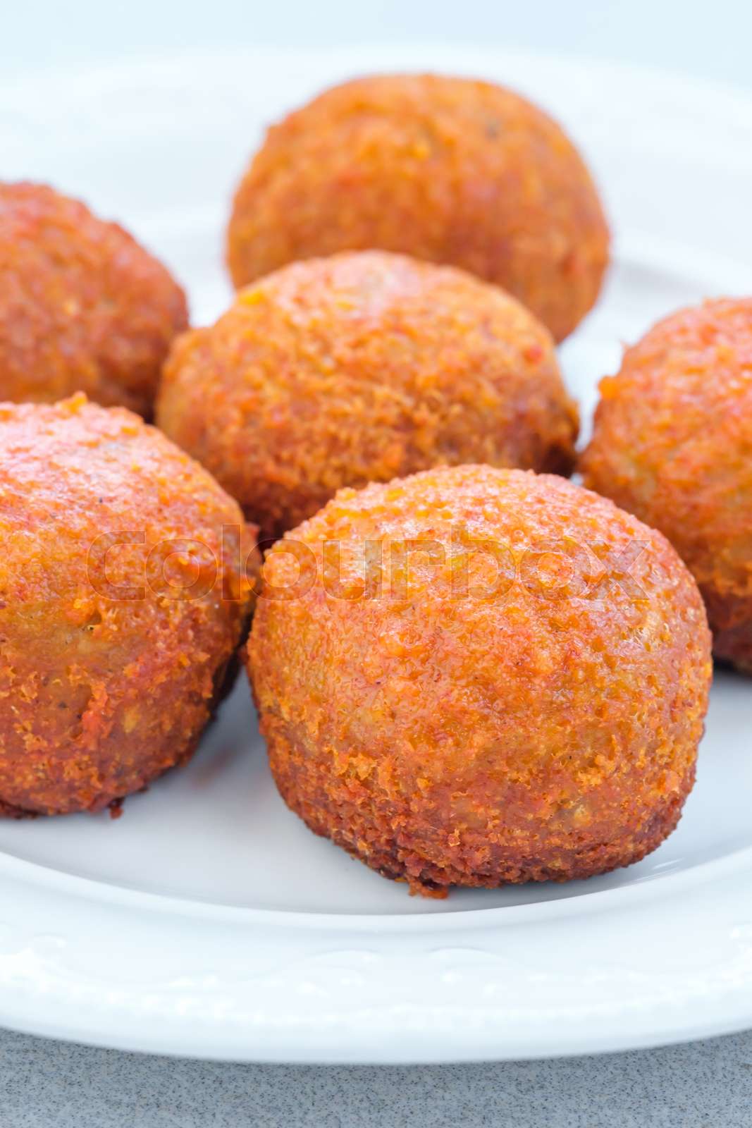 Fish balls on the plate | Stock image | Colourbox