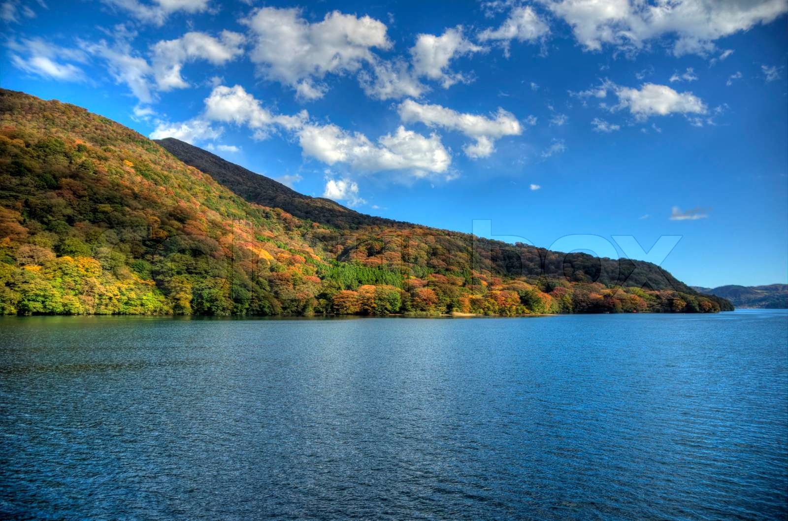 Ship trip in ashi lake, Japan | Stock image | Colourbox