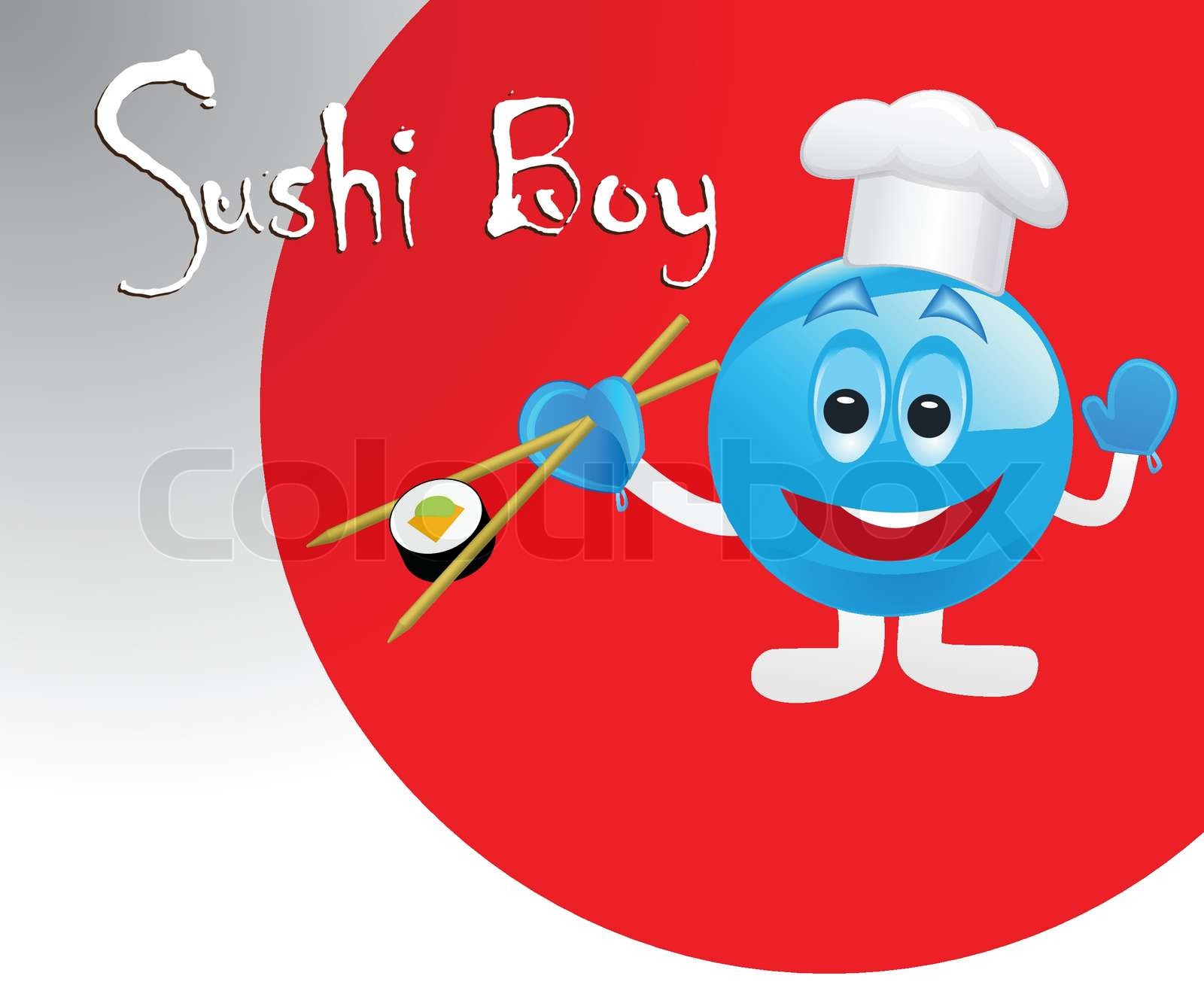 cute sushi boy | Stock vector | Colourbox