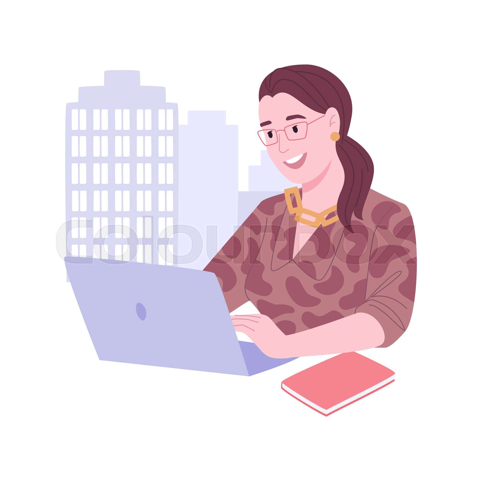 Blogging isolated cartoon vector illustrations. | Stock vector | Colourbox