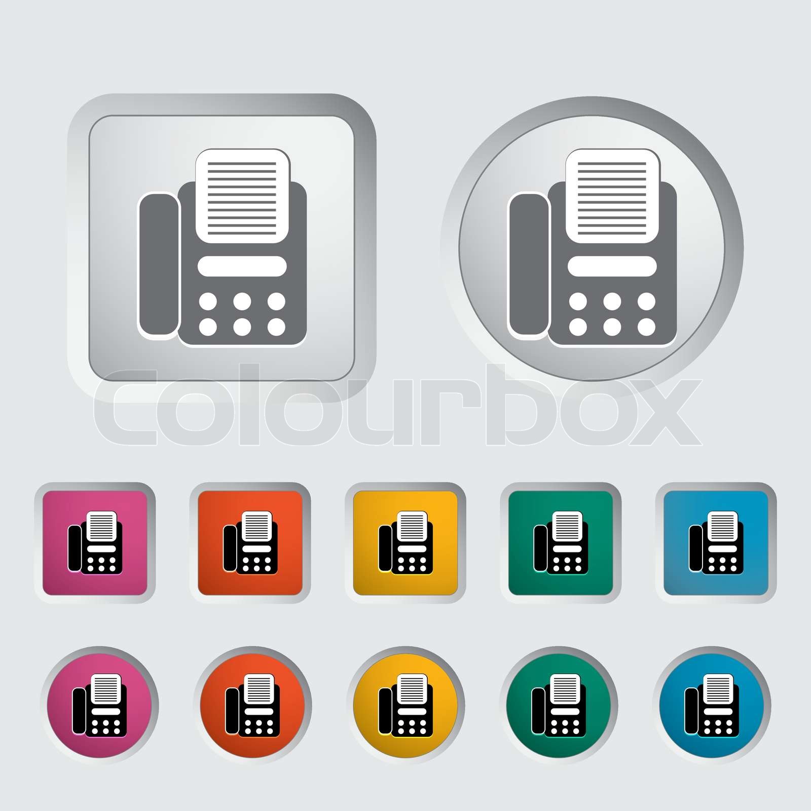 Fax icon | Stock vector | Colourbox