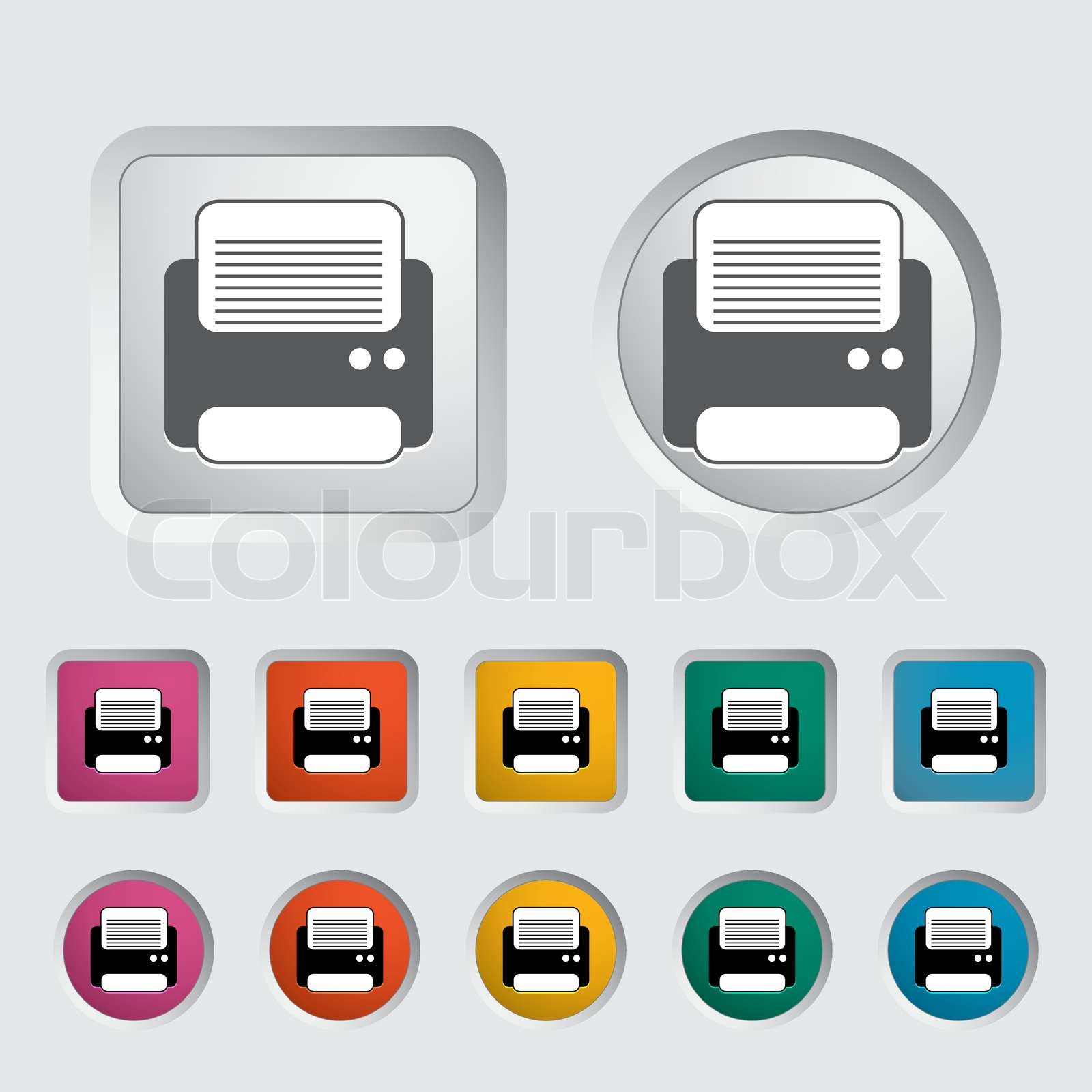 Printer icon | Stock vector | Colourbox