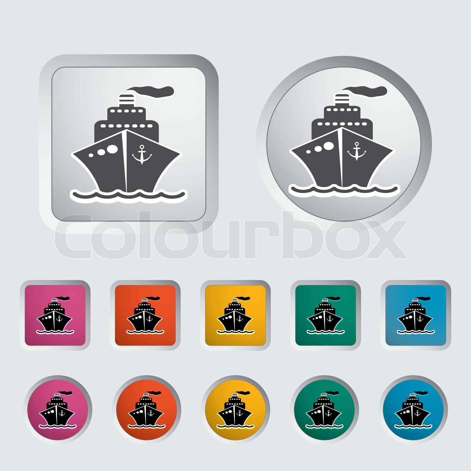 Ship icon | Stock vector | Colourbox