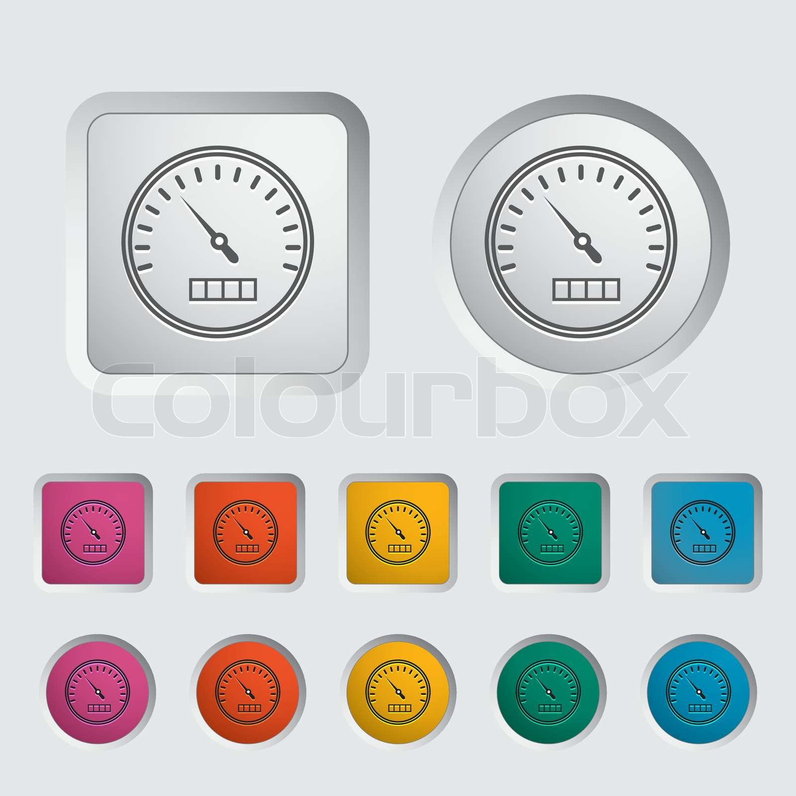 Tachometer -Symbol | Stock-Vektor | Colourbox