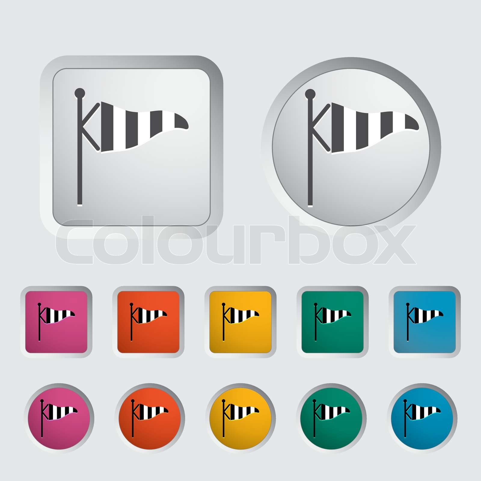 Meteorological tower icon | Stock vector | Colourbox