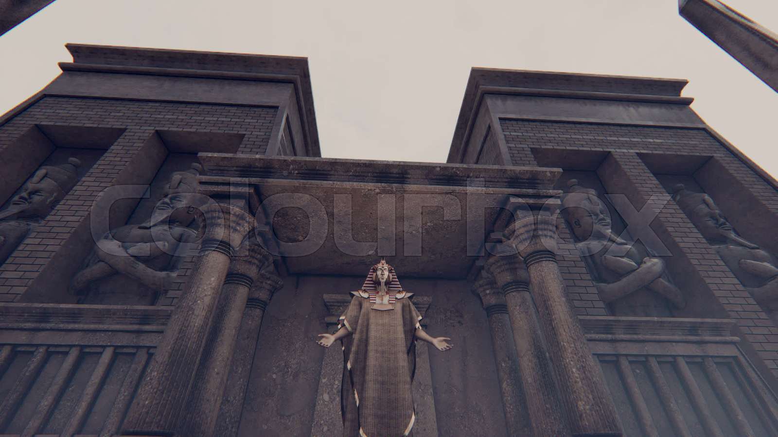 Anunnaki Ancient God animation in 3D | Stock video | Colourbox