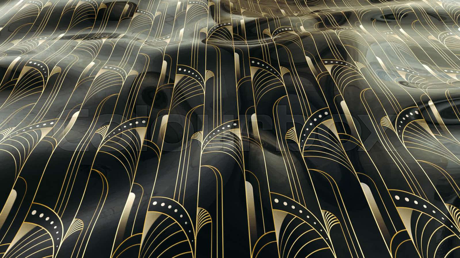 Art Deco Background Loop Animation Stock Video Colourbox