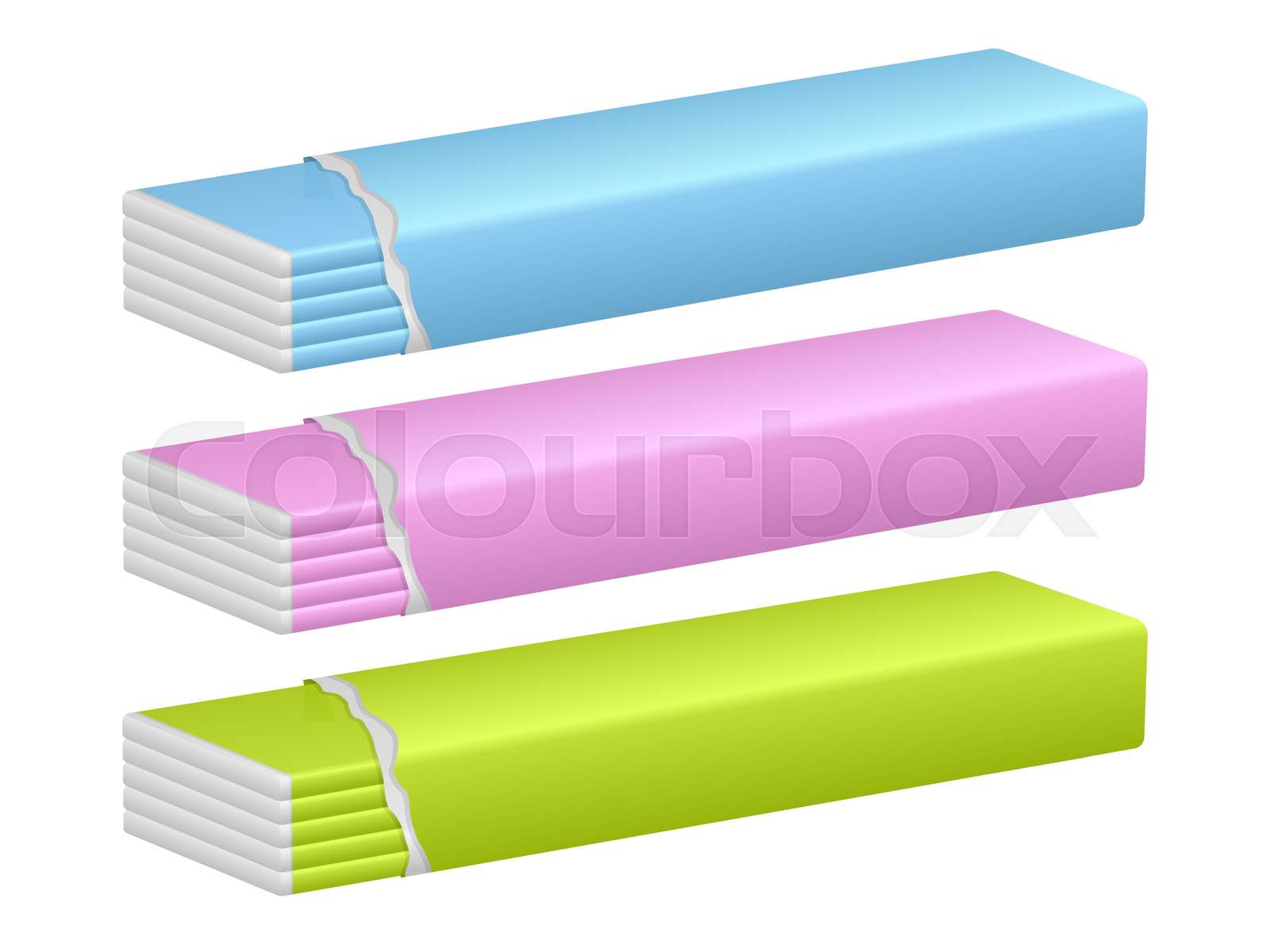 Chewing gum pack | Stock vector | Colourbox