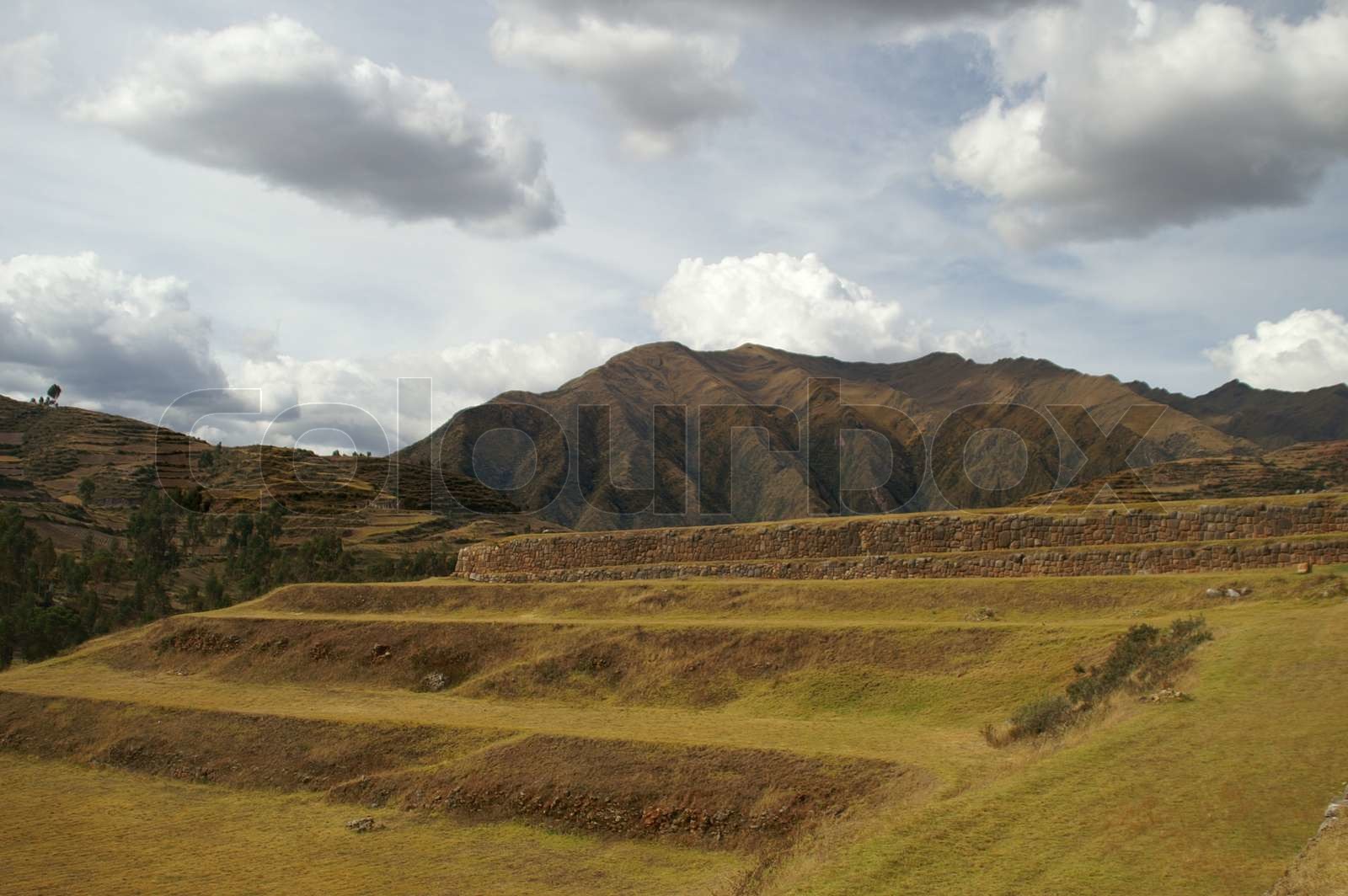 Inca castle ruins in Chinchero | Stock image | Colourbox