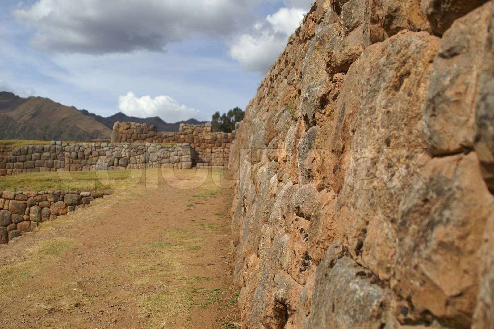Inca castle ruins in Chinchero | Stock image | Colourbox
