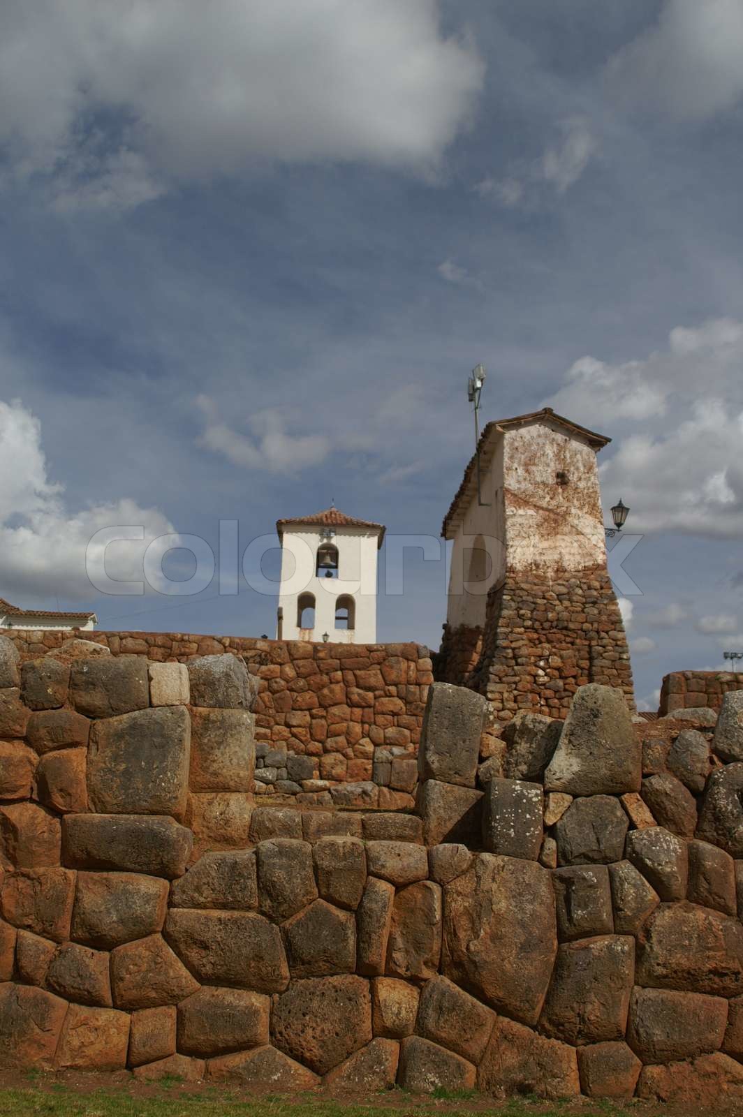 Inca castle ruins in Chinchero | Stock image | Colourbox