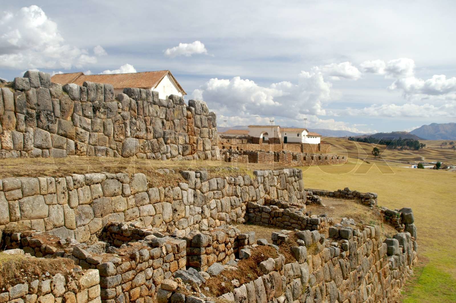 Inca castle ruins in Chinchero | Stock image | Colourbox