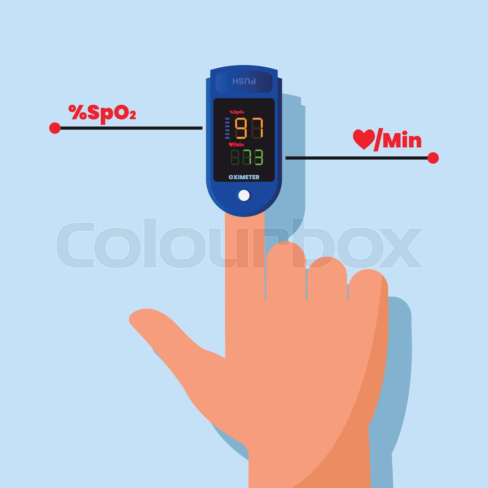 messung, maschine, gesundheit | Stock-Vektor | Colourbox