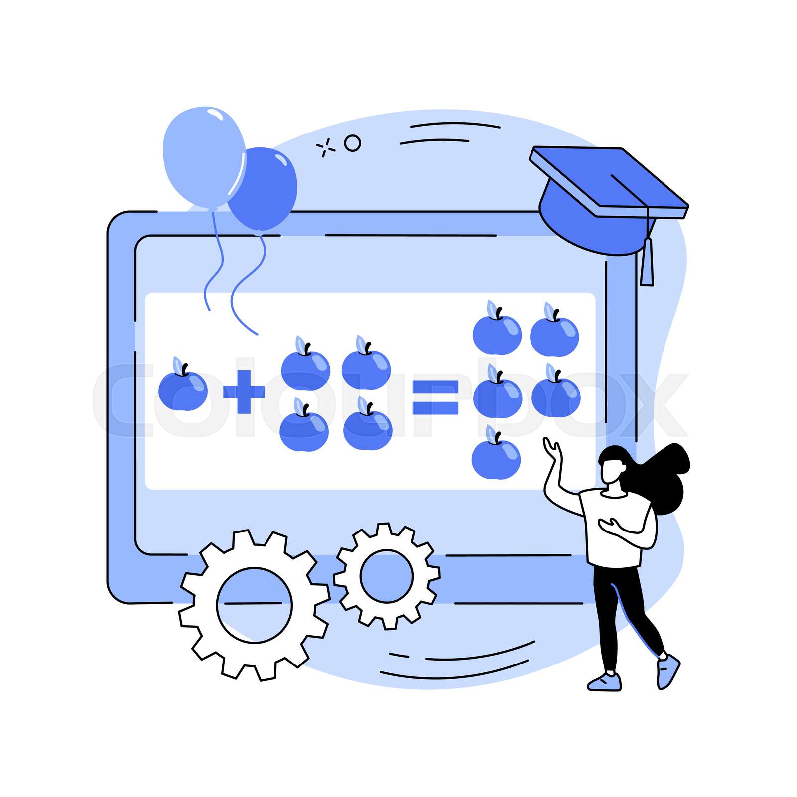 Educational game abstract concept vector illustration. | Stock vector ...