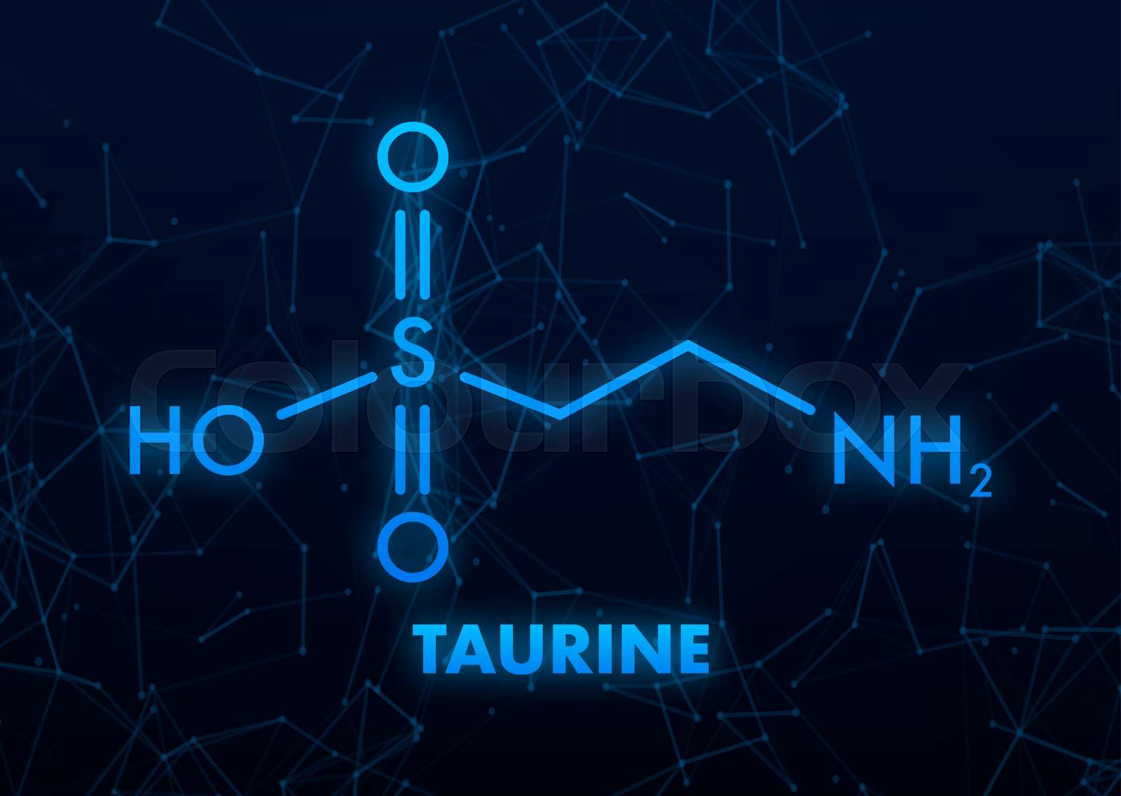 Icon with taurine formula. Vector icon. Taurine formula. | Stock vector ...