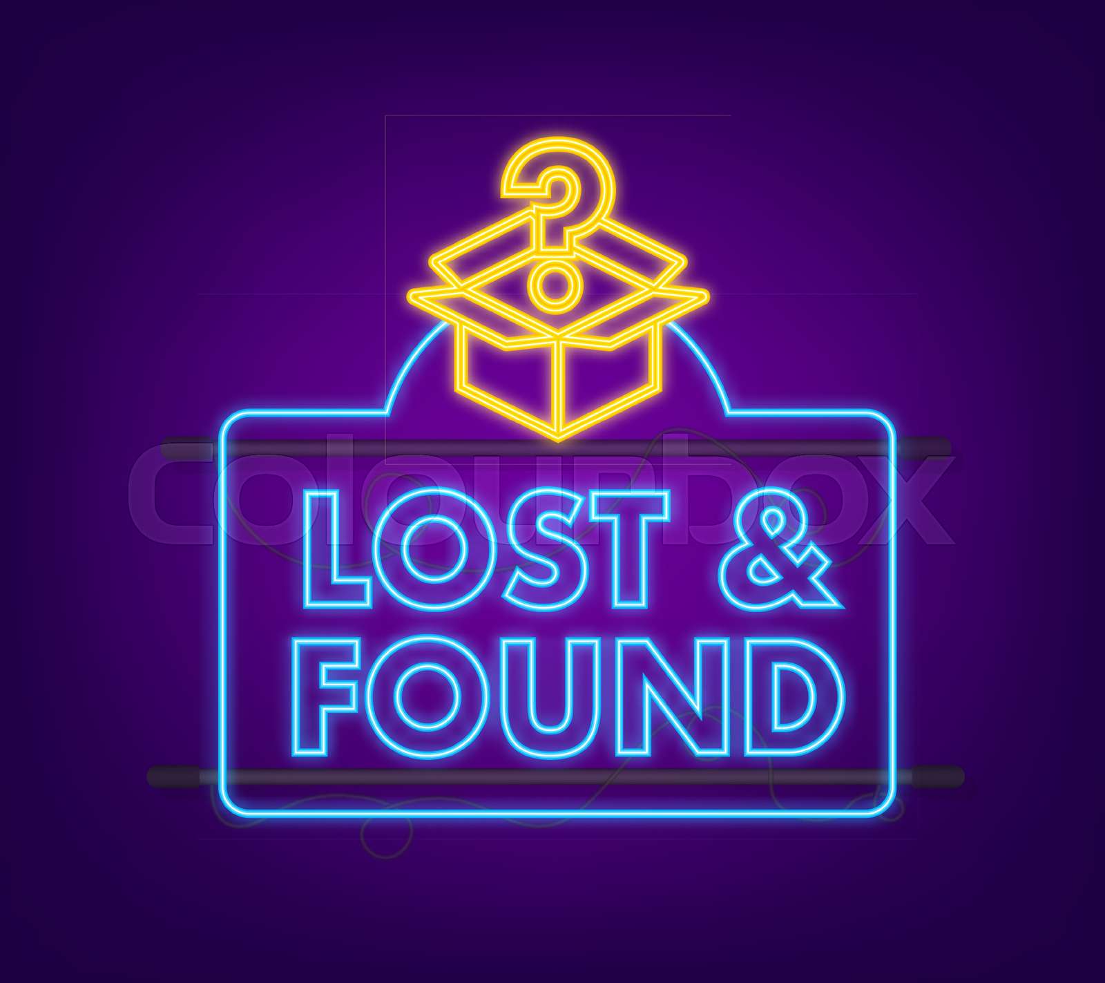 Lost And Found speech bubble. Speech bubble. Vector illustration ...