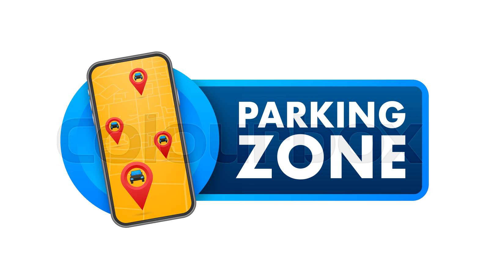 Parking sign, Parking zone map pin. Street road sign. Car park icon ...