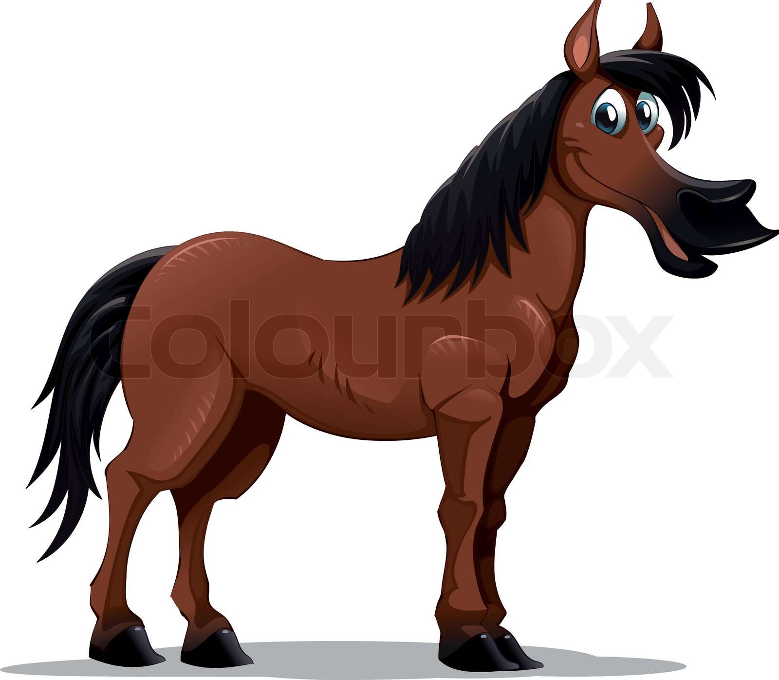 Funny hest . | Stock vektor | Colourbox