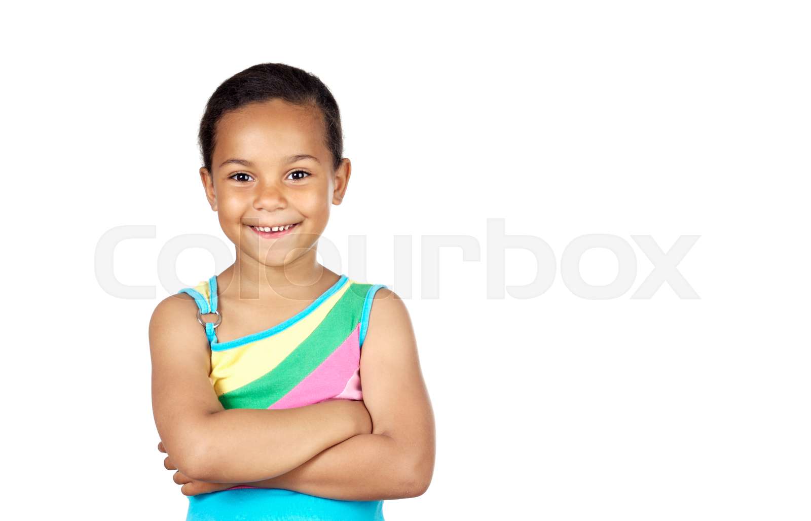 Happy african beautiful child | Stock image | Colourbox