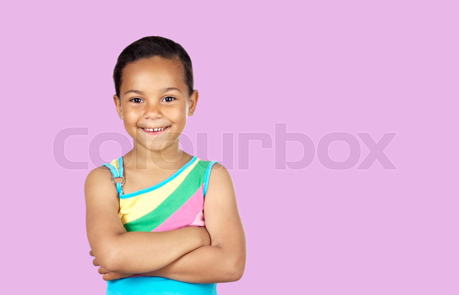 Happy african beautiful child | Stock image | Colourbox