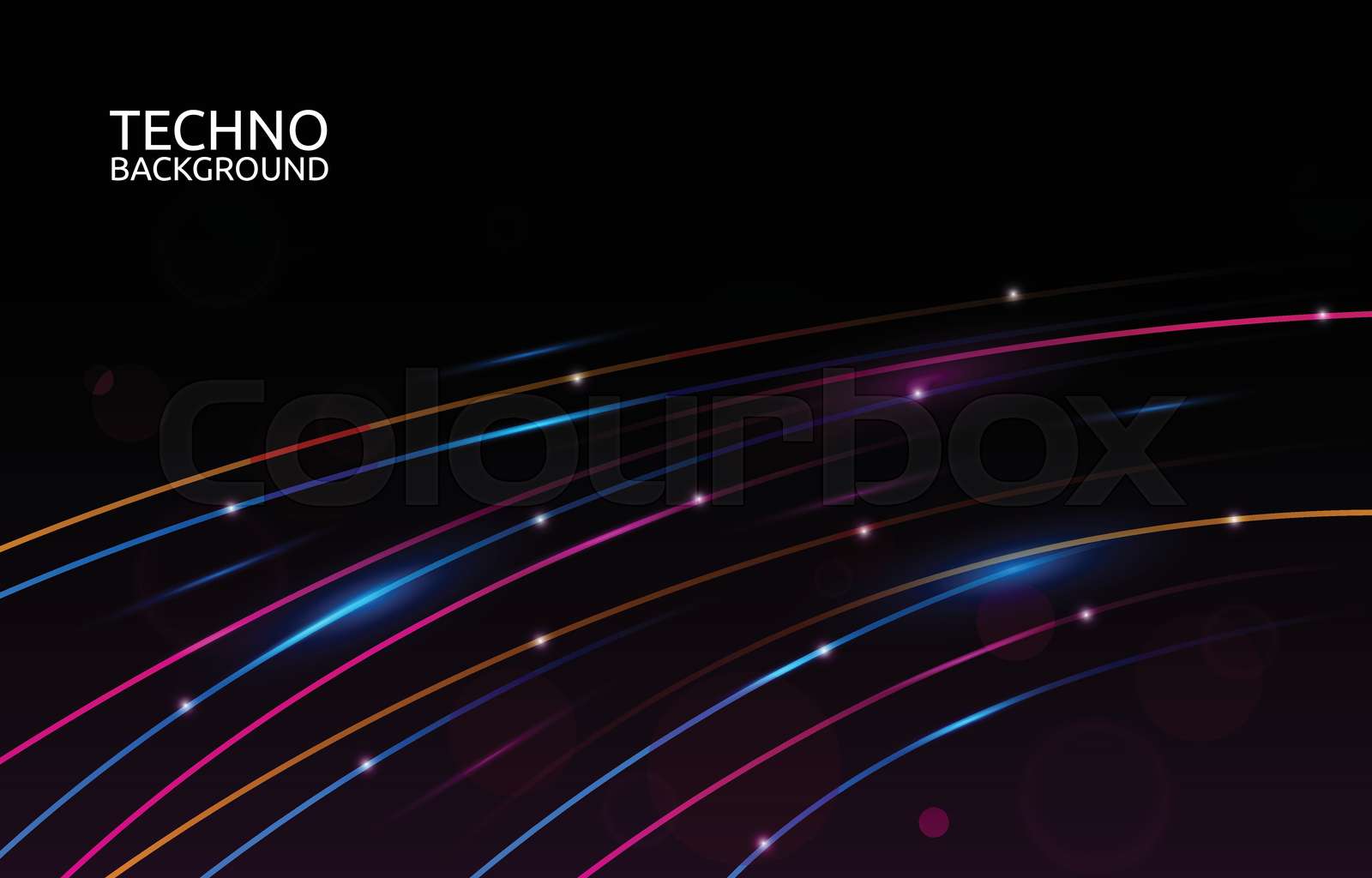 Cool Abstract Light Line Technology Concept Background | Stock vector ...