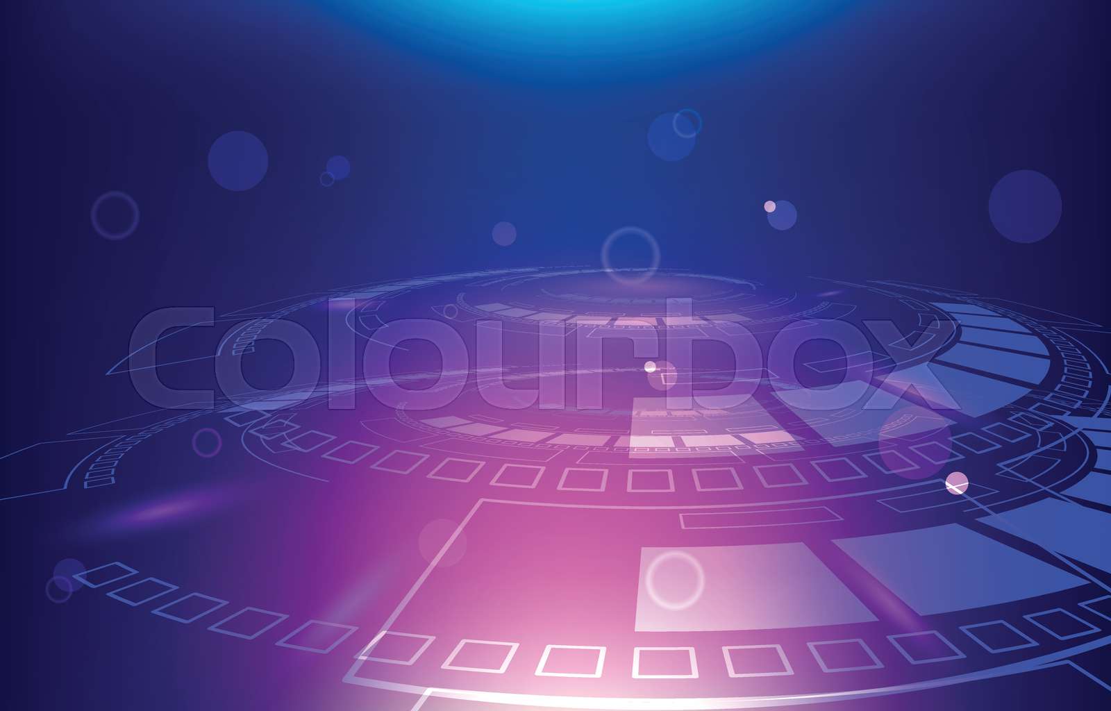 Futuristic Digital Circle Abstract Digital Technology Background Stock Vector Colourbox