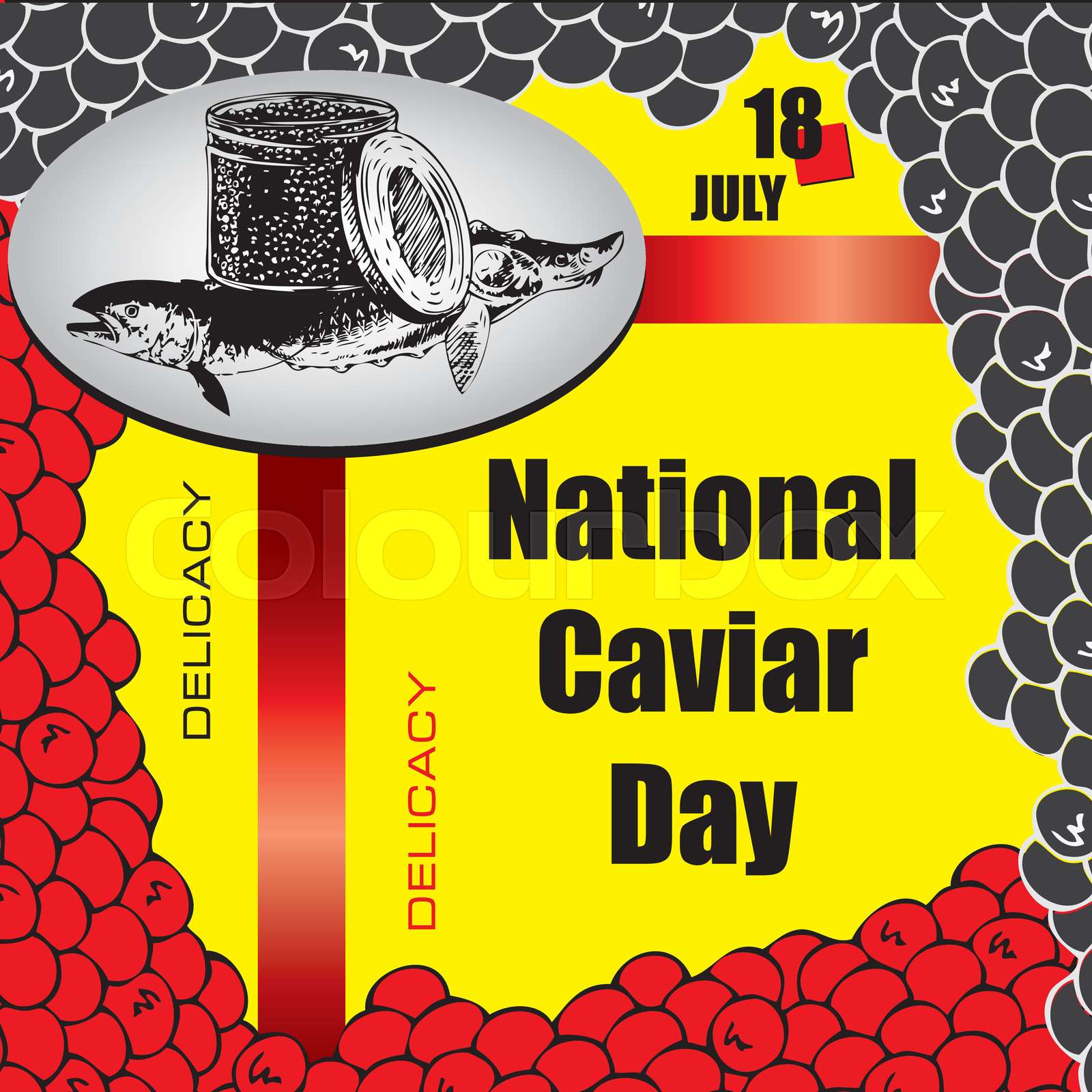 Happy National Caviar Day | Stock vector | Colourbox