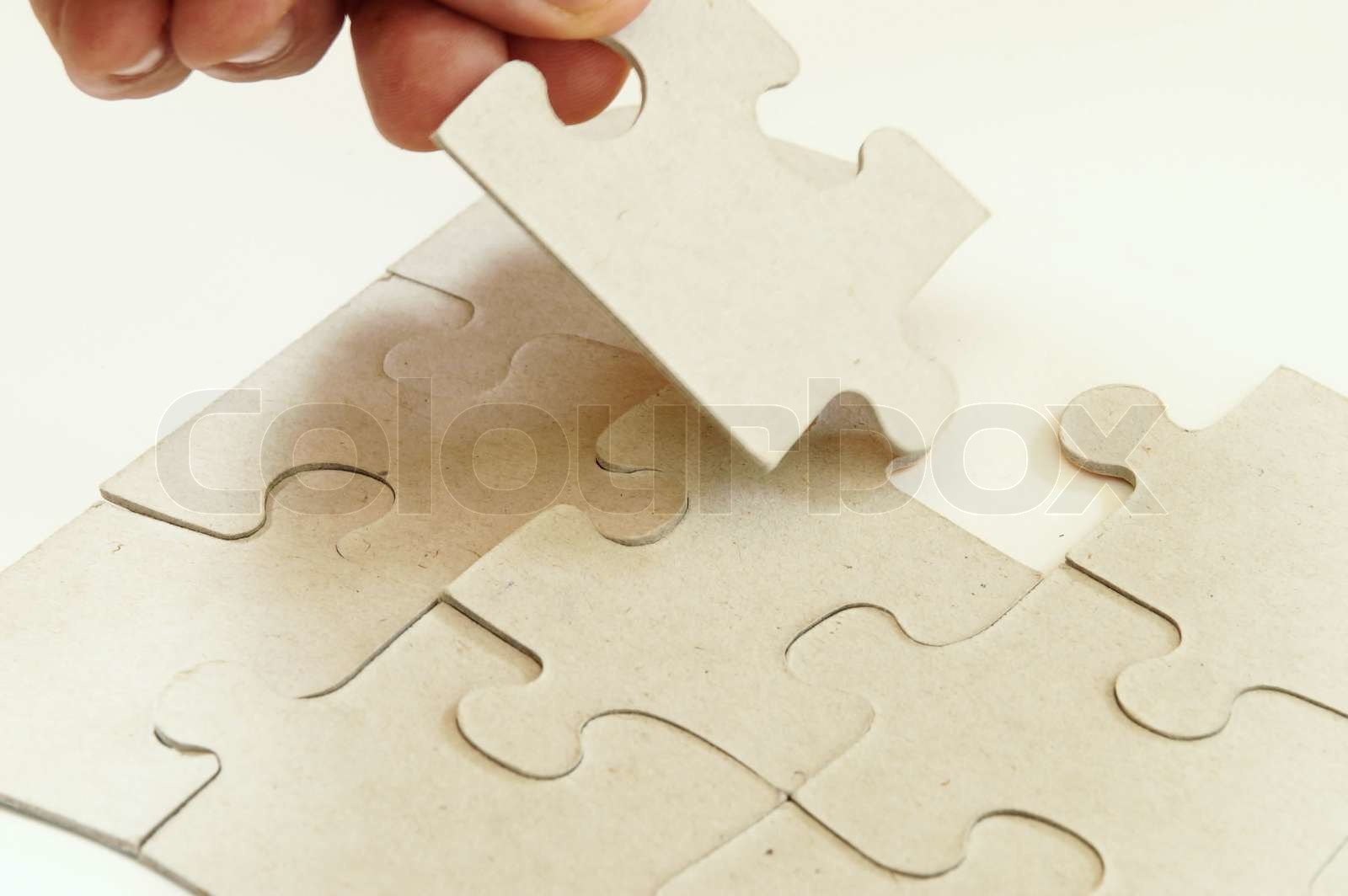 Solving a puzzle - find a solution | Stock image | Colourbox