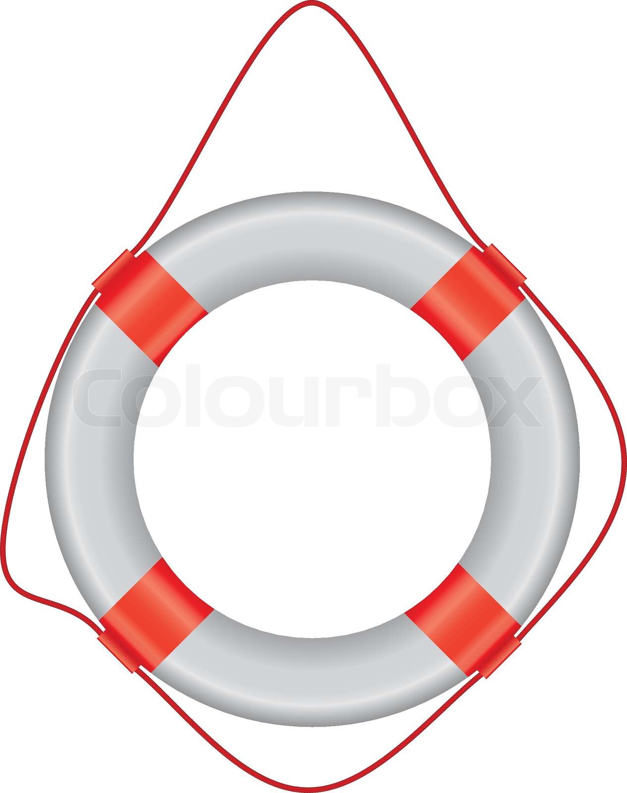 weiß Rettungsring | Stock-Vektor | Colourbox