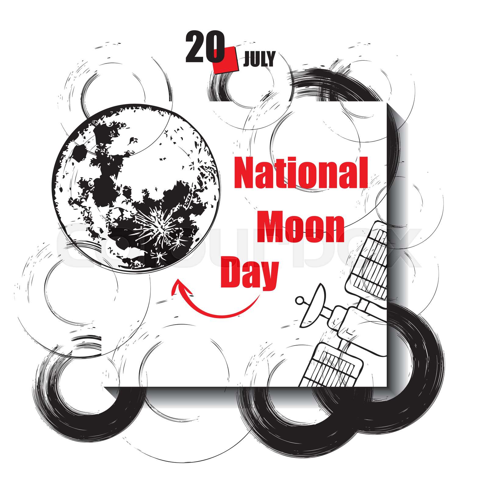 National Moon Day | Stock vector | Colourbox