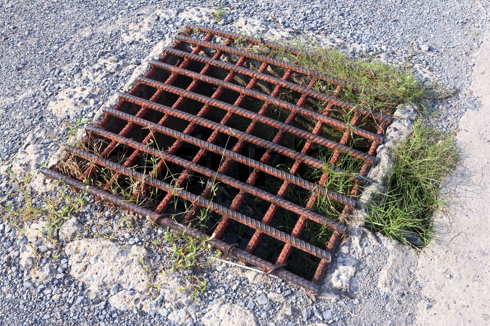 Rebar Steel grating | Stock image | Colourbox