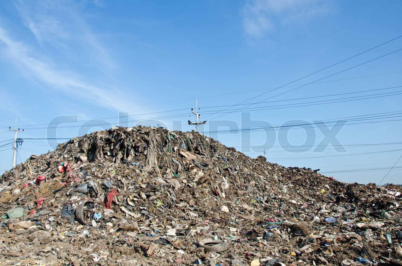 losseplads for deponering skrald | Stock foto | Colourbox