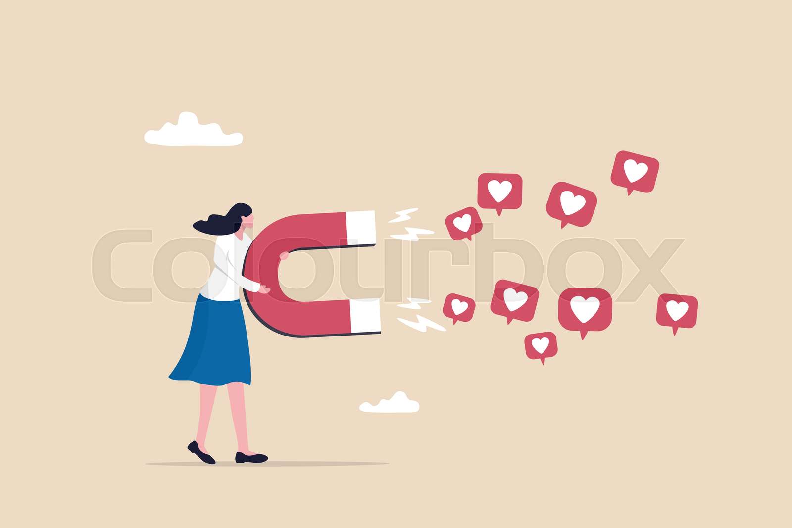 Social media marketing, SNS or social network service, influencer or ...