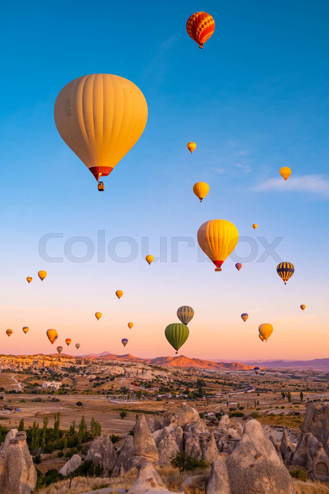 Balloons In The Sunset
