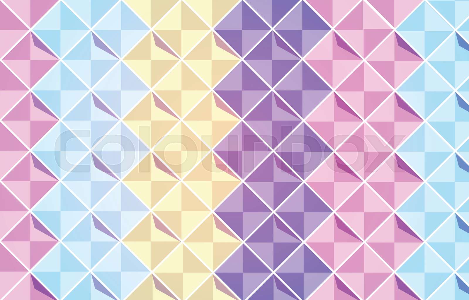 Colorful Pastel Square Geometric Abstract Flat Background | Stock ...