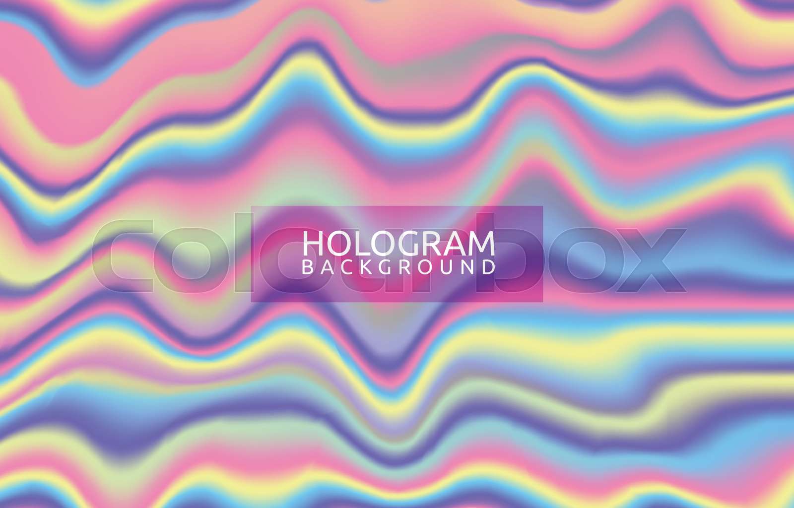 Pastel Colorful Gradient Abstract Wave Space Background Stock Vector