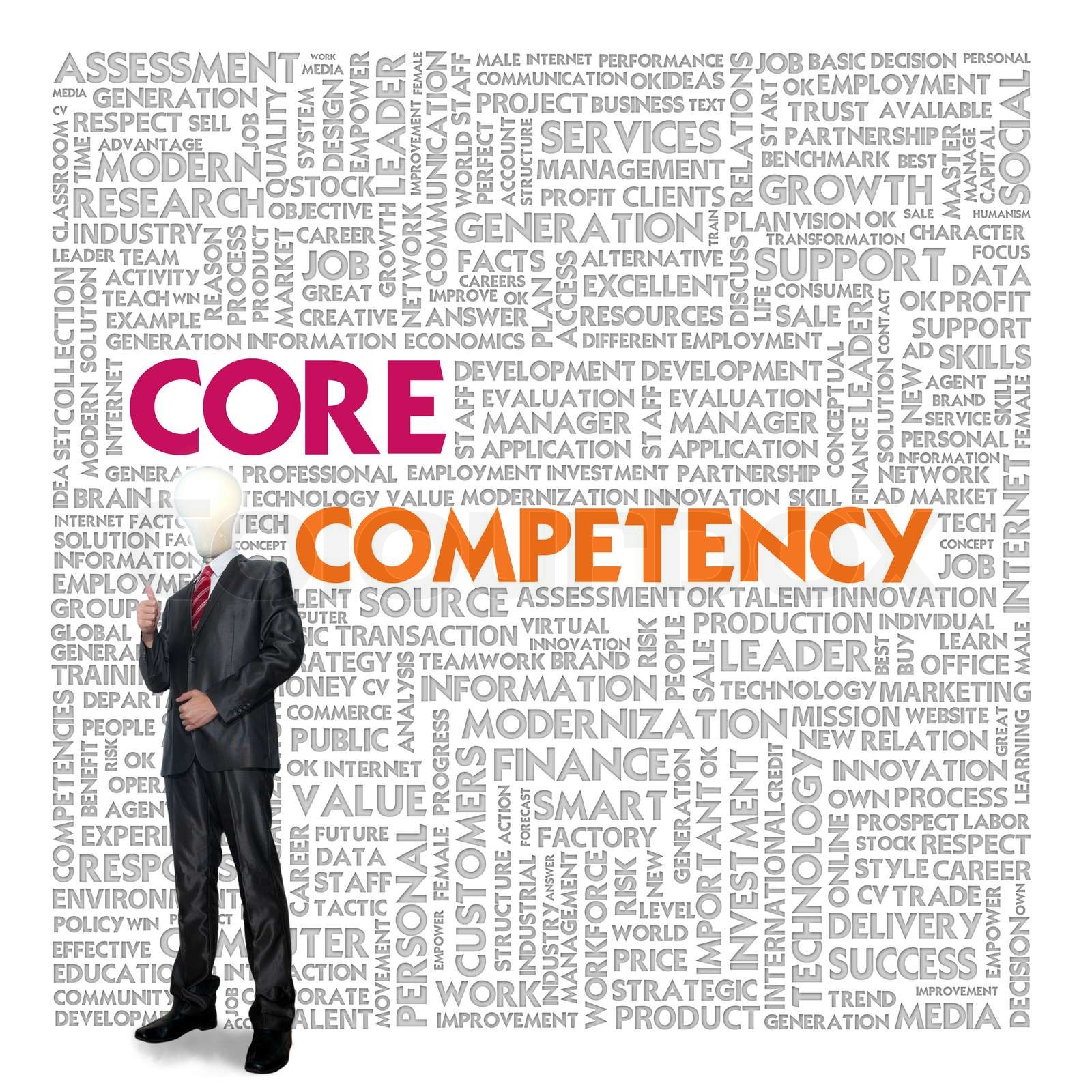 Business word cloud for business and finance concept, Core Competency ...