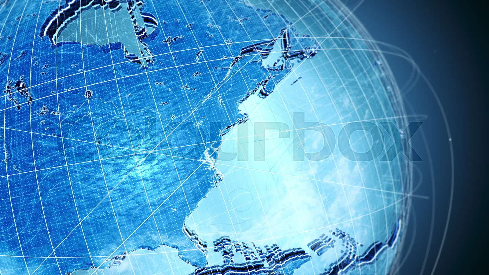 A Global Map of Technology close up | Stock video | Colourbox